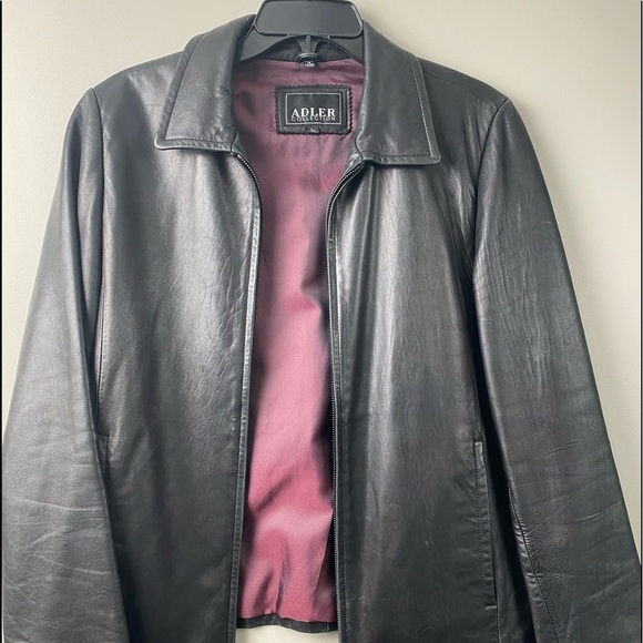 Adler | Jackets & Coats | Adler Collection Black Leather Jacket | Poshmark